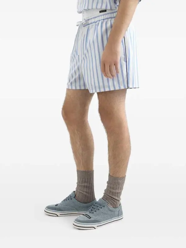 Dolce & Gabbana Striped Bermuda Shorts With Drawstring
