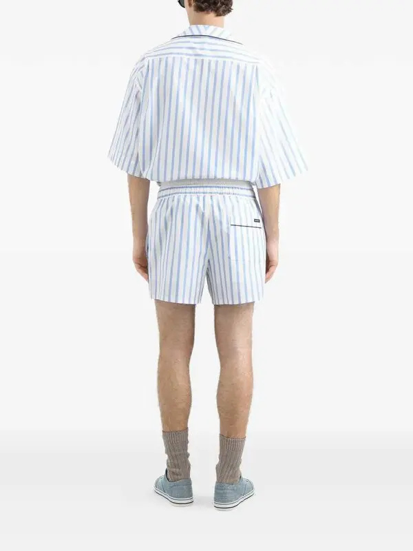 Dolce & Gabbana Striped Bermuda Shorts - Blue