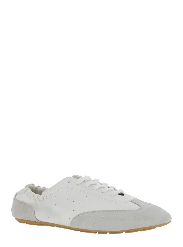 Saint Laurent Sneakers 'artico' White With Leather Details