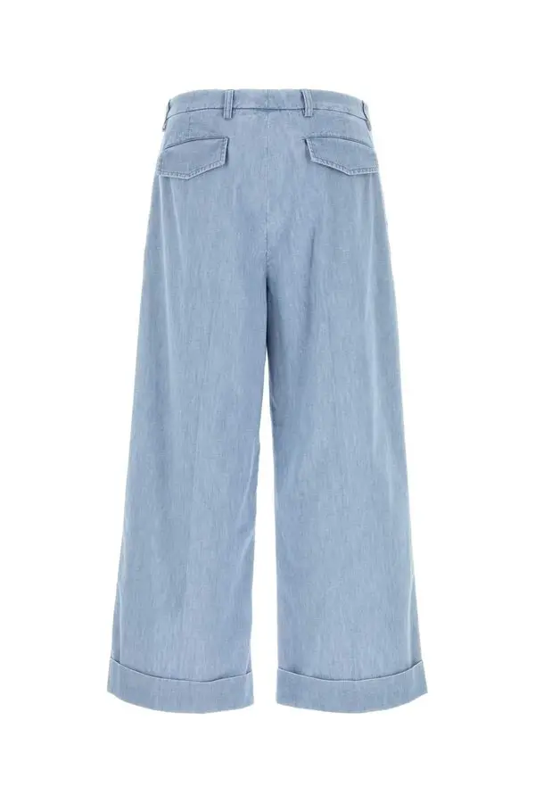 Valentino Garavani Light Denim Wide-leg Jeans