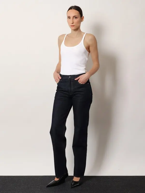 TOTEME Low Straight Denim Jeans