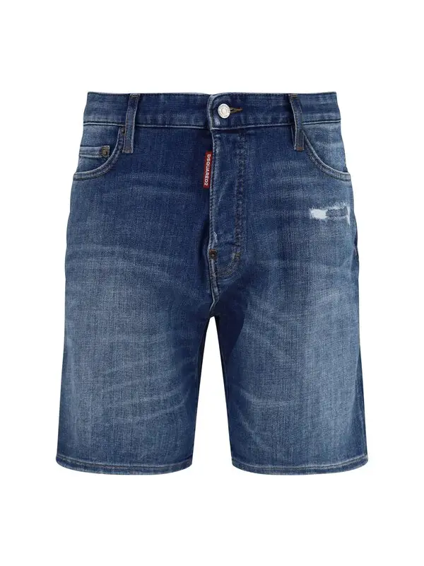 Dsquared2 Denim Bermuda Shorts - Blue