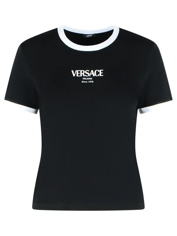 Versace Viscose T-shirt - Black