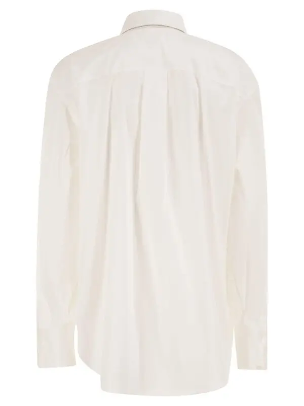 Brunello Cucinelli Stretch Cotton Shirt - White