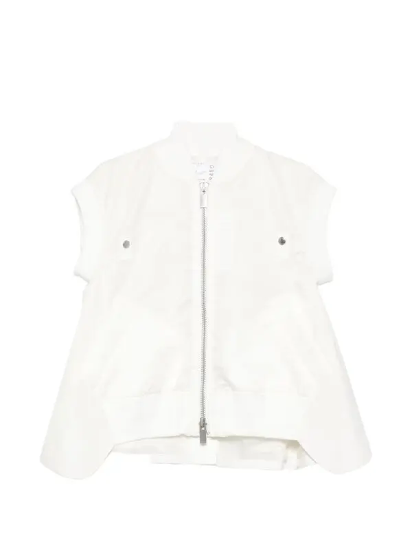 Sacai Wool And Nylon Vest
