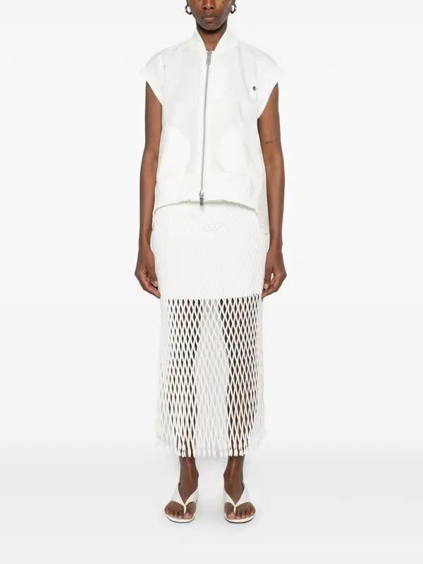 Sacai Wool And Nylon Vest