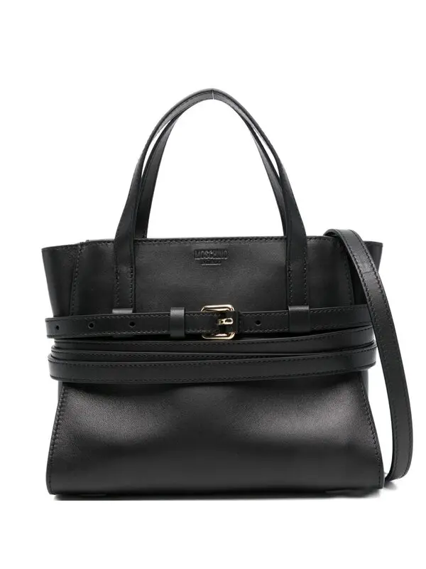 Moschino Tie Me Small Leather Handbag