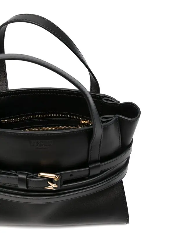 Moschino Tie Me Small Leather Handbag - Multicolor