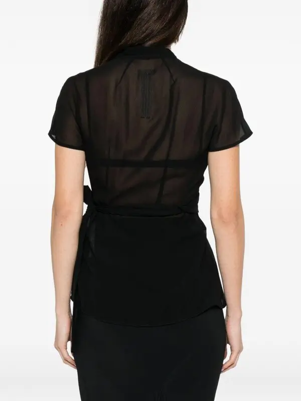 Rick Owens Silk Wrap Top - Multicolor