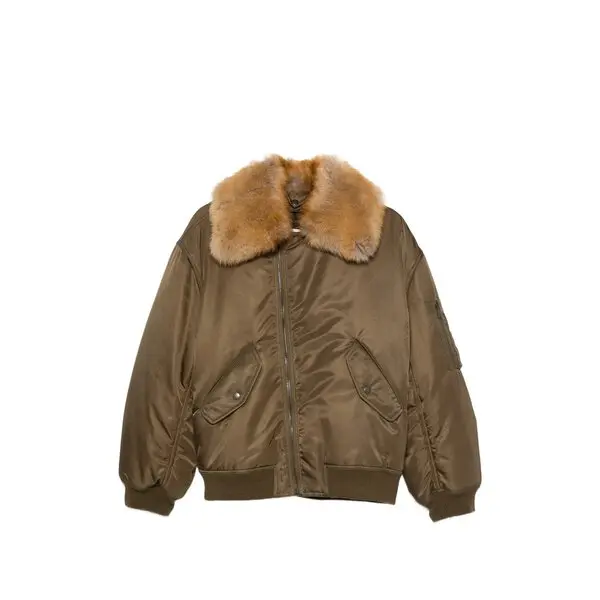 Saint Laurent Jackets Puffer Jackets - Green