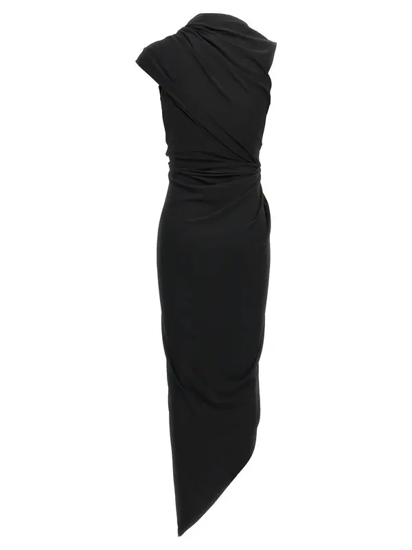 Balenciaga Draped Midi Dress