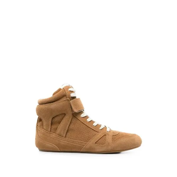 Isabel Marant Étoile Calf Suede High-top Sneakers - Brown