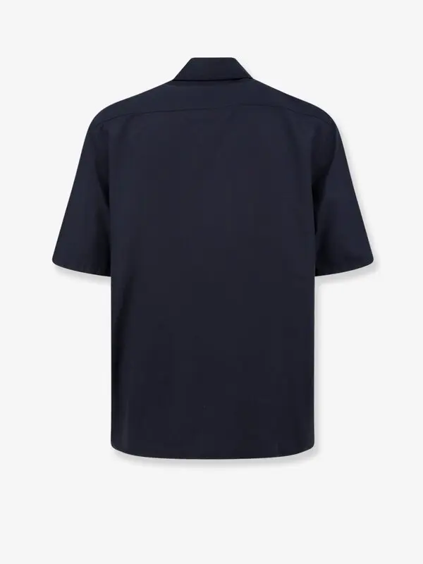 Moncler Cotton Blend Shirt With Zip