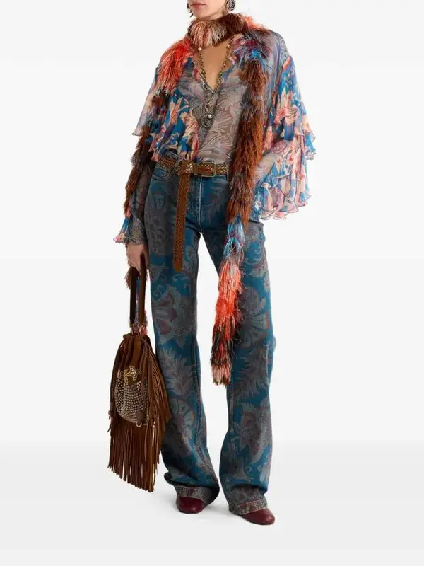 Etro Ruffled Blouse - Blue