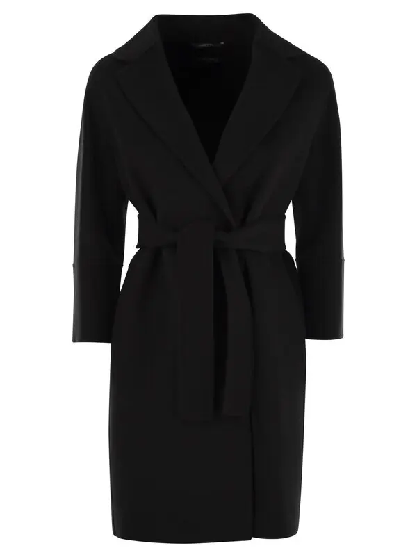 Max Mara Arona Virgin Wool Coat - Black