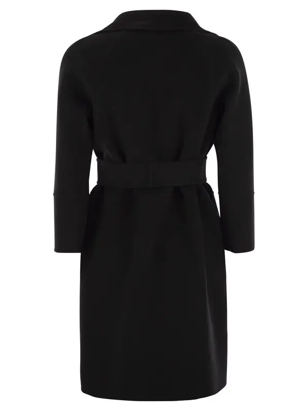 Max Mara Arona Virgin Wool Coat - Black