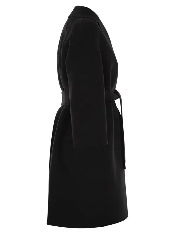 Max Mara Arona Virgin Wool Coat - Black