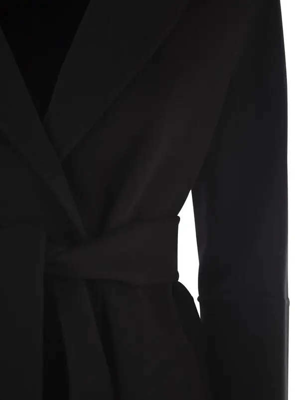 Max Mara Arona Virgin Wool Coat - Black