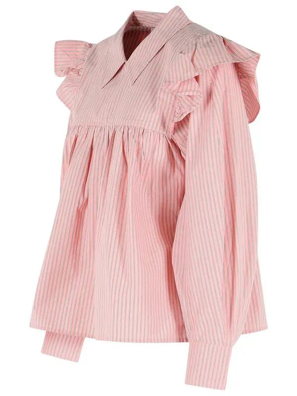 GANNI Cotton Blouse