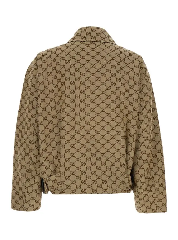 Gucci Cotton Gg Motif Jacket - Multicolor