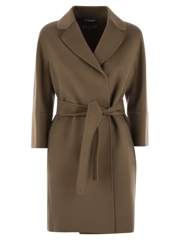 Max Mara Arona Virgin Wool Coat - Brown