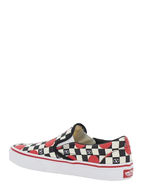 Valentino Garavani Check Motif Cotton Sneaker - Multicolor