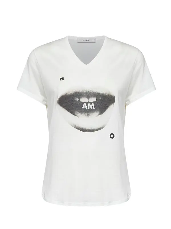 Fendi Cotton Jersey T-shirt - Multicolor