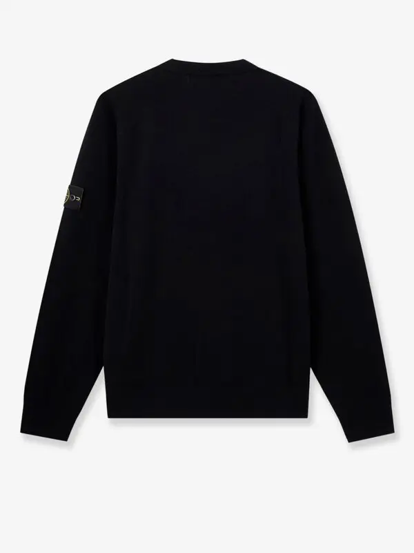 Stone Island Virgin Wool Blend Sweater - Black