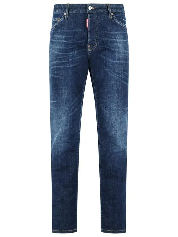 Dsquared2 Teddy' Cotton Jeans - Blue