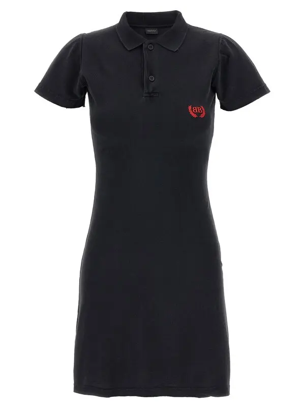 Balenciaga Laurel Classic' Polo Dress - Black