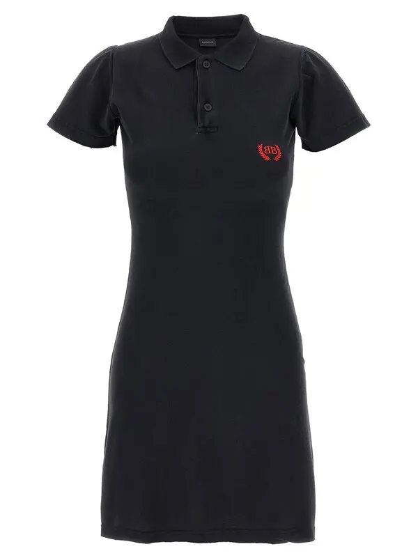Balenciaga Laurel Classic' Polo Dress - Black