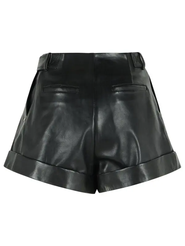 Sportmax Vasaio' Leather Shorts