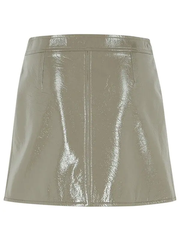 COURREGES Reedition' Grey Polyester Blend Miniskirt