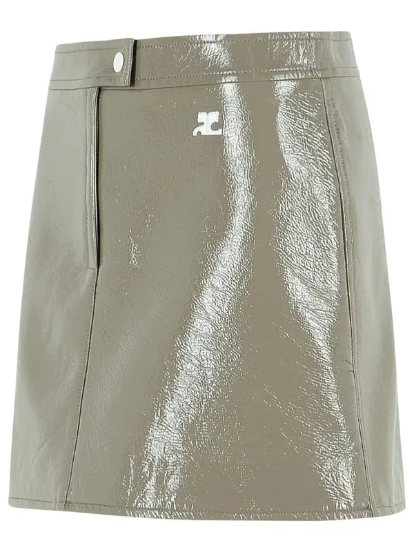 COURREGES Polyester Blend Miniskirt - Gray