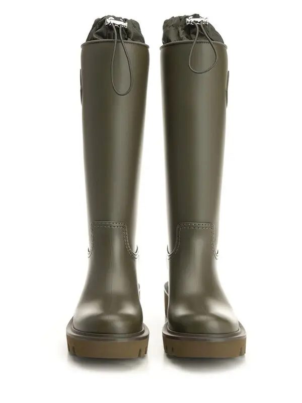 Moncler Kickstream High Rain Boots - Green