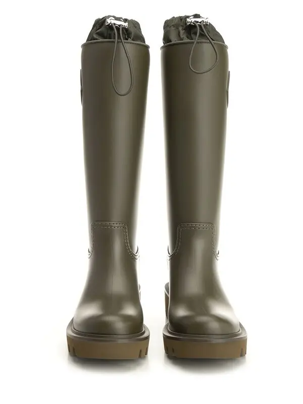Moncler Knee High Rain Boots - Green