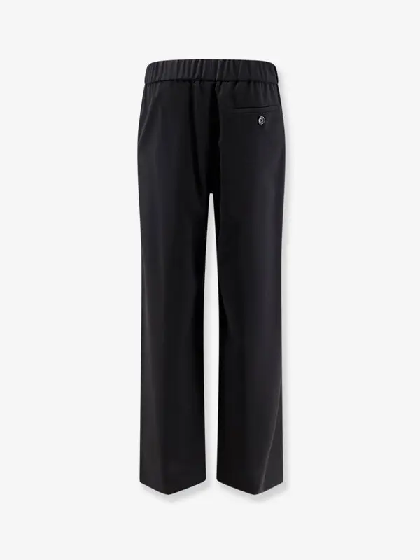 Loewe Wool Trousers With Logo Detail