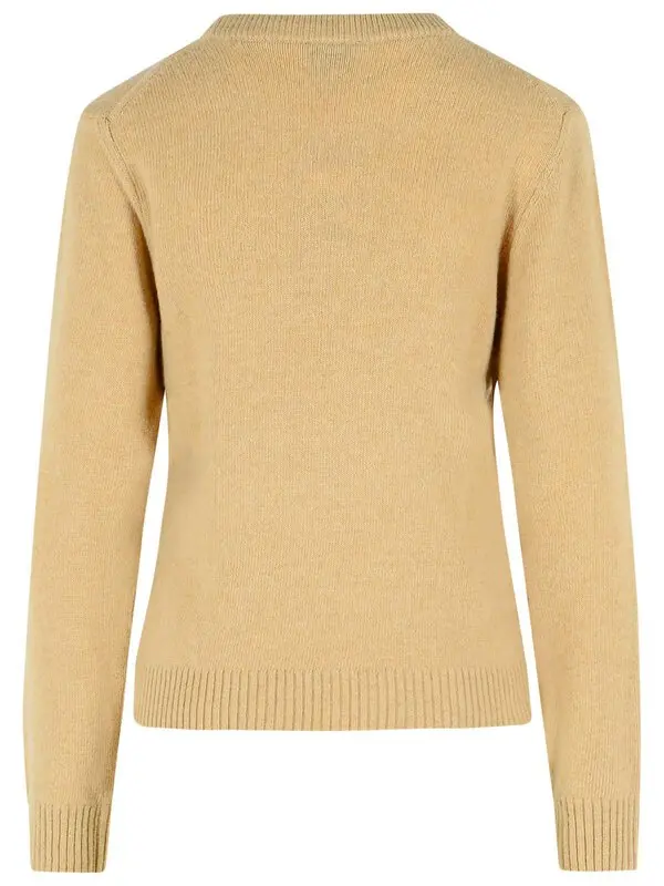 GANNI Beige Wool Blend Sweater