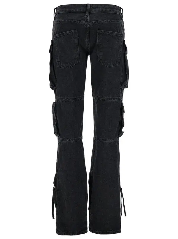 Attico Essie Cargo Jeans - Black