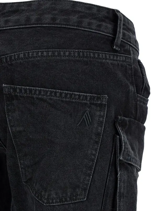 Attico Essie Cargo Jeans - Black
