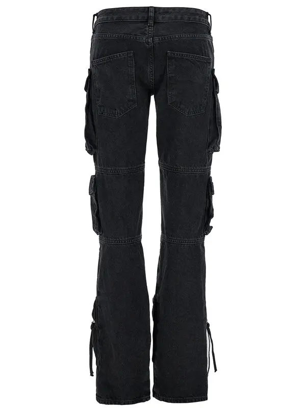 Attico Essie Cargo Jeans - Black