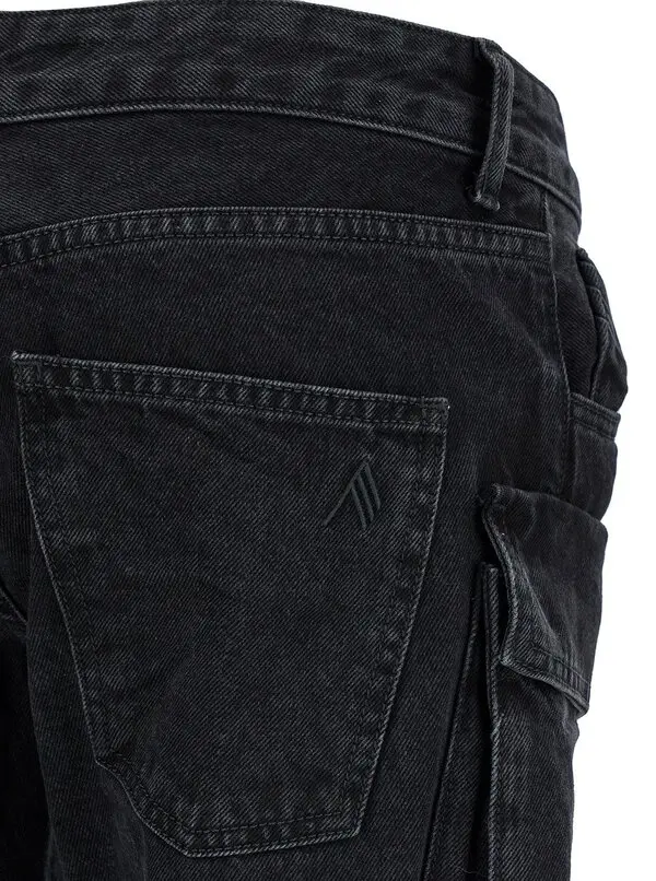 Attico Essie Cargo Jeans - Black