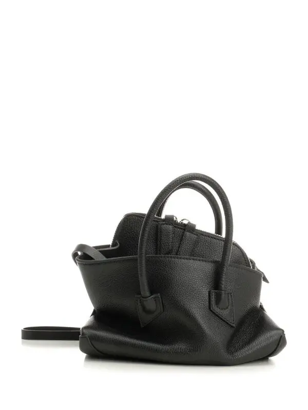Attico La Passeggiata Mini Leather Bag - Black