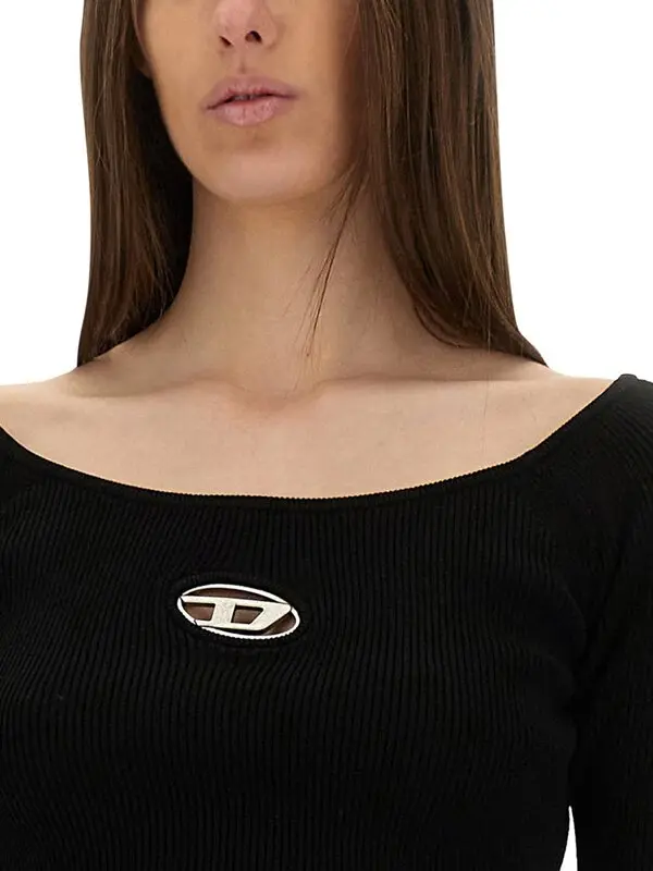 DIESEL® M-vera-ls Slim Fit Top - Black