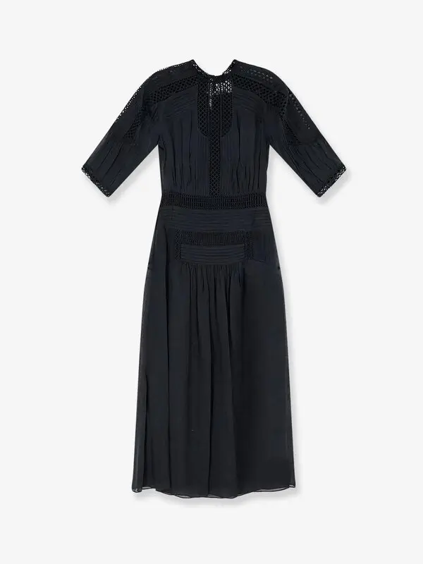 Isabel Marant Étoile Pamena Viscose And Linen Dress - Black