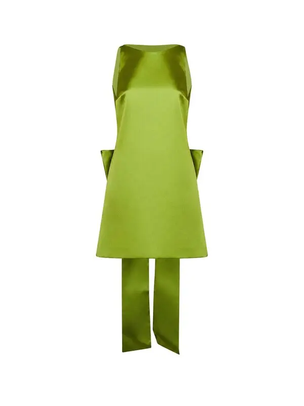SELF-PORTRAIT Satin A-line Mini Dress - Multicolor