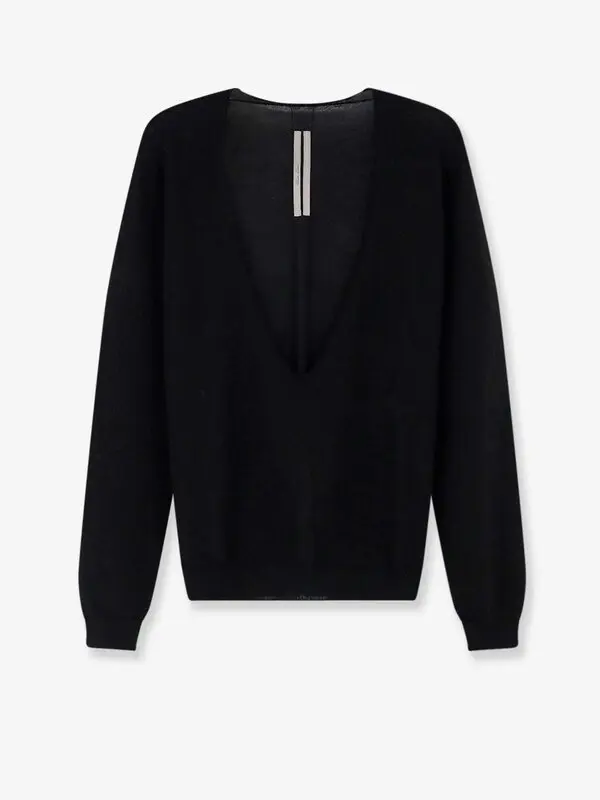 Rick Owens Tower Extreme Wool Sweater - Black