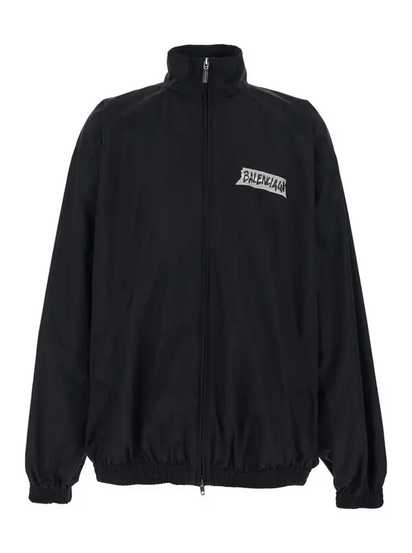 Balenciaga Cotton Blend Logo Jacket