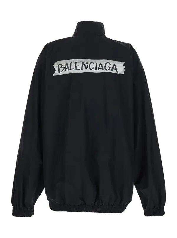Balenciaga Cotton Blend Logo Jacket