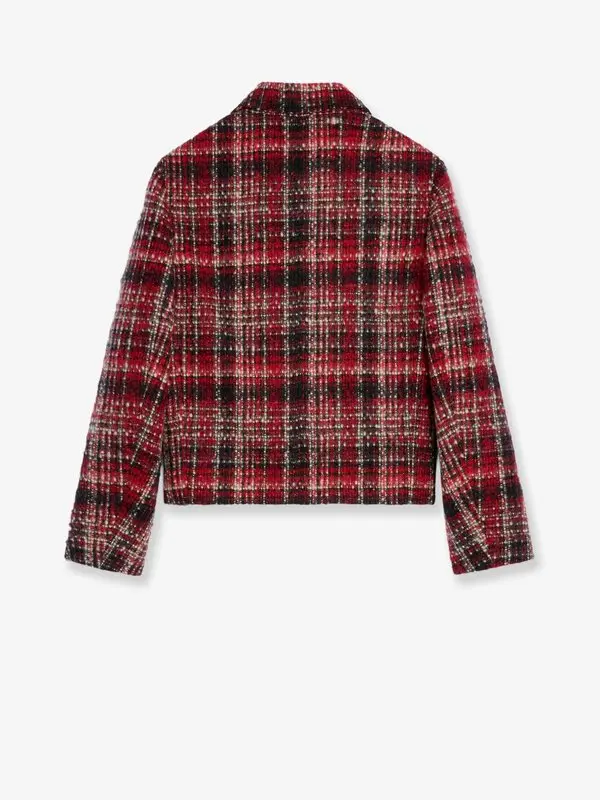 Celine Madras Wool, Cotton And Mohair Blazer